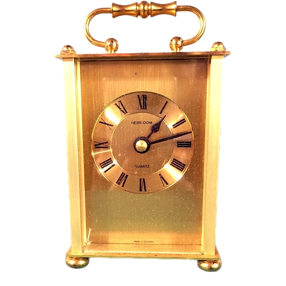 Heirloom | Wall Decor | Heirloom Brass Quartz Desk Clock | Poshmark